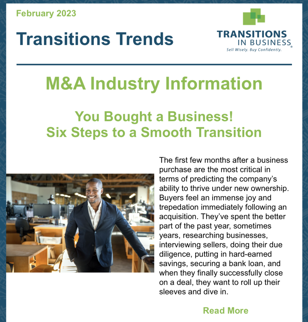 Newsletters | Transitions In Business